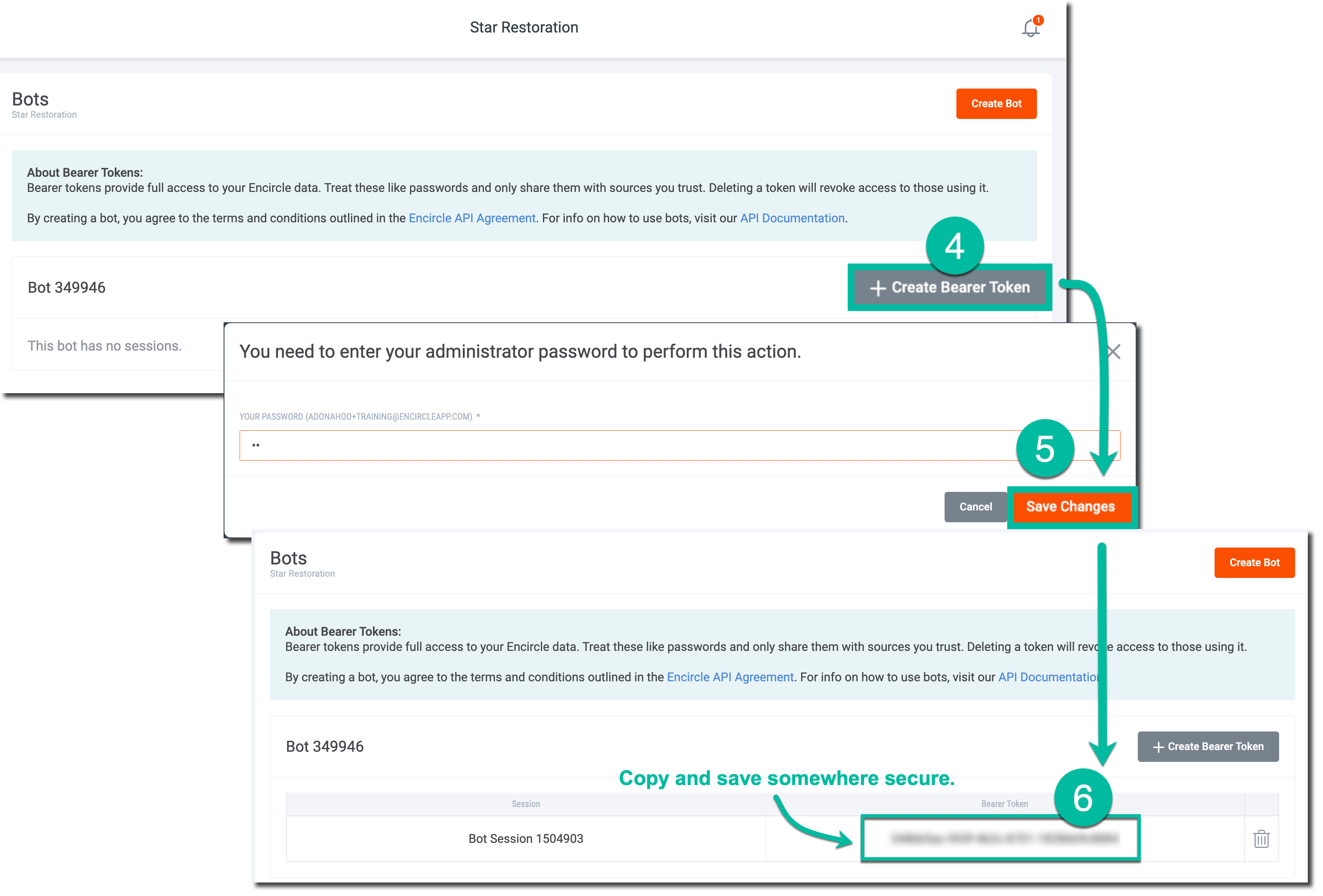 Creating A Bearer Token For Api Integration Encircle